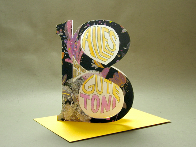 Card Making 18th Birthday Happy Folding Card Making 18th Birthday Happy Folding